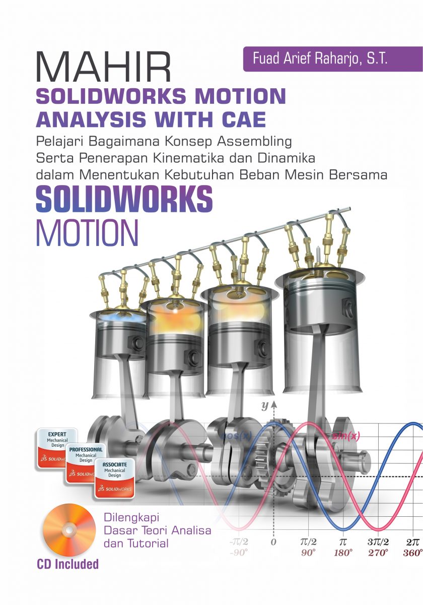 Buku Mahir Solidworks Motion Analysis With CAE - Deepublish Store