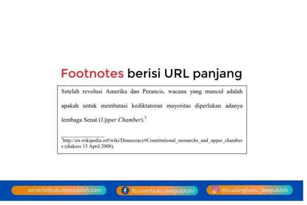 Cara Menulis Footnote (Catatan Kaki) Lengkap Contoh - Deepublish Store