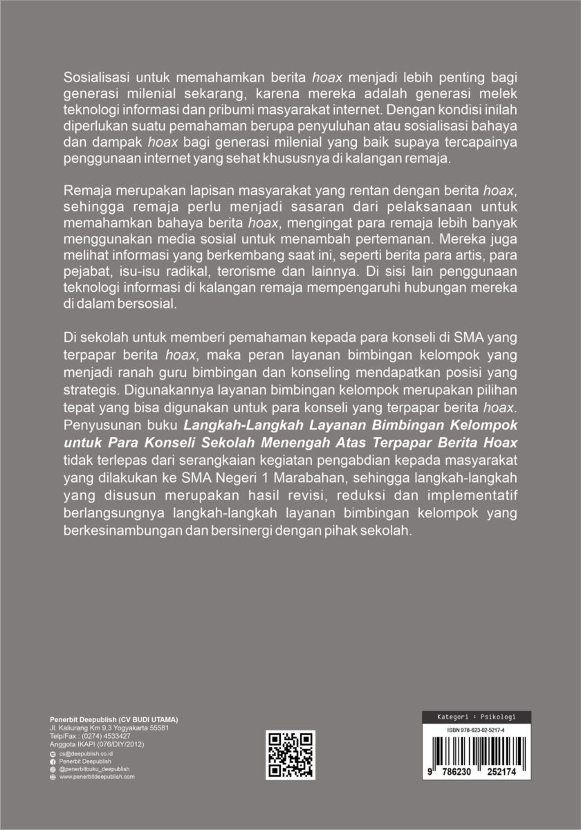 Buku Langkah-Langkah Layanan Bimbingan Kelompok