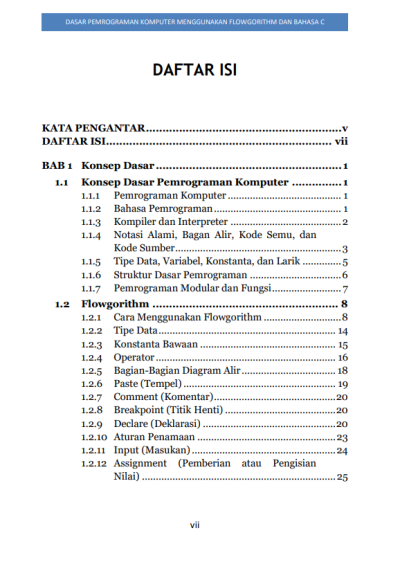 E-Book Dasar Pemrograman Komputer Menggunakan Flowgorithm