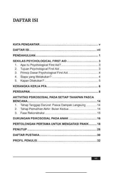 E-Book Psychological First Aid Pasca Bencana