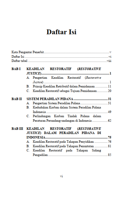 E-Book Keadilan Restoratif (Restorative Justice) dalam Sistem