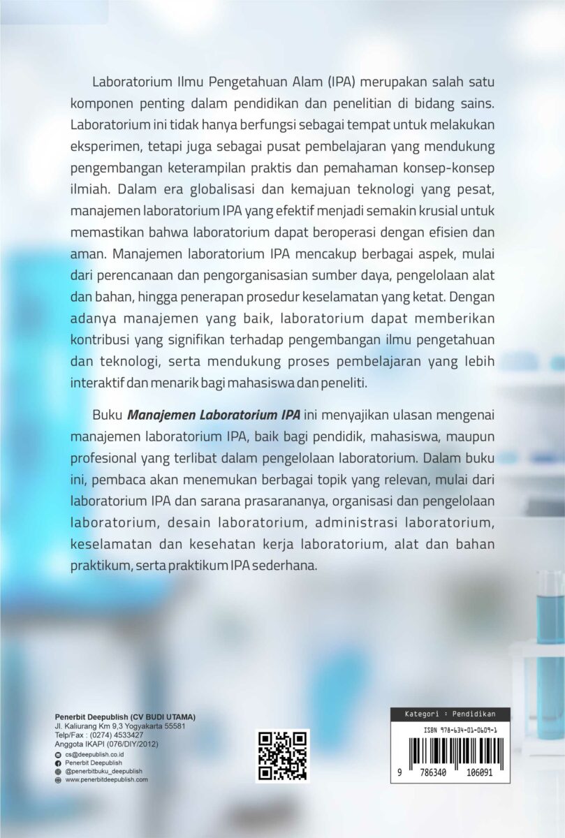 Buku Manajemen Laboratorium IPA