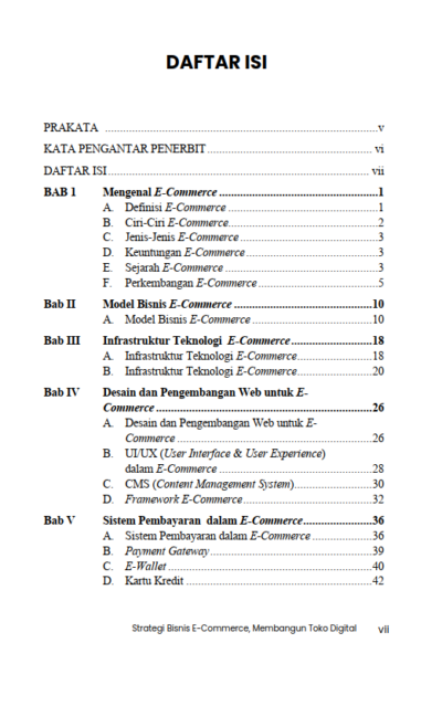 Buku Strategi Bisnis E-Commerce, Membangun Toko Digital