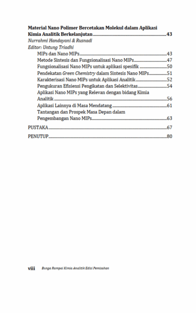 Bunga Rampai Kimia Analitik Edisi Pemisahan - Deepublish Store