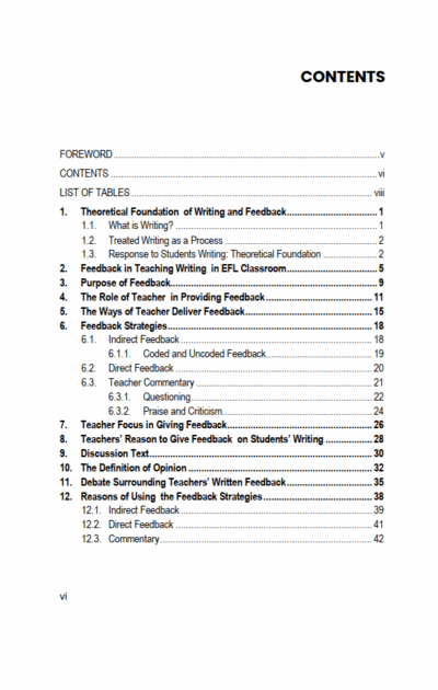 Understanding Feedback On EFL Writing Book - Deepublish Store