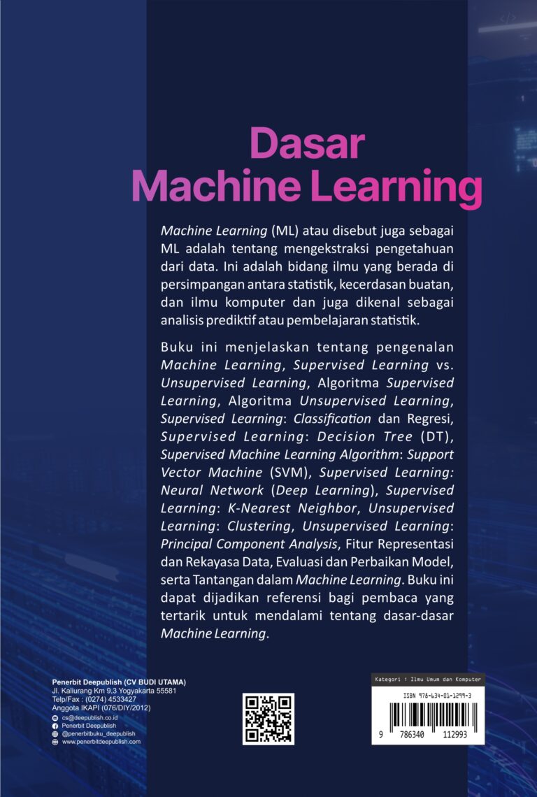 Buku Dasar Machine Learning - Deepublish Store