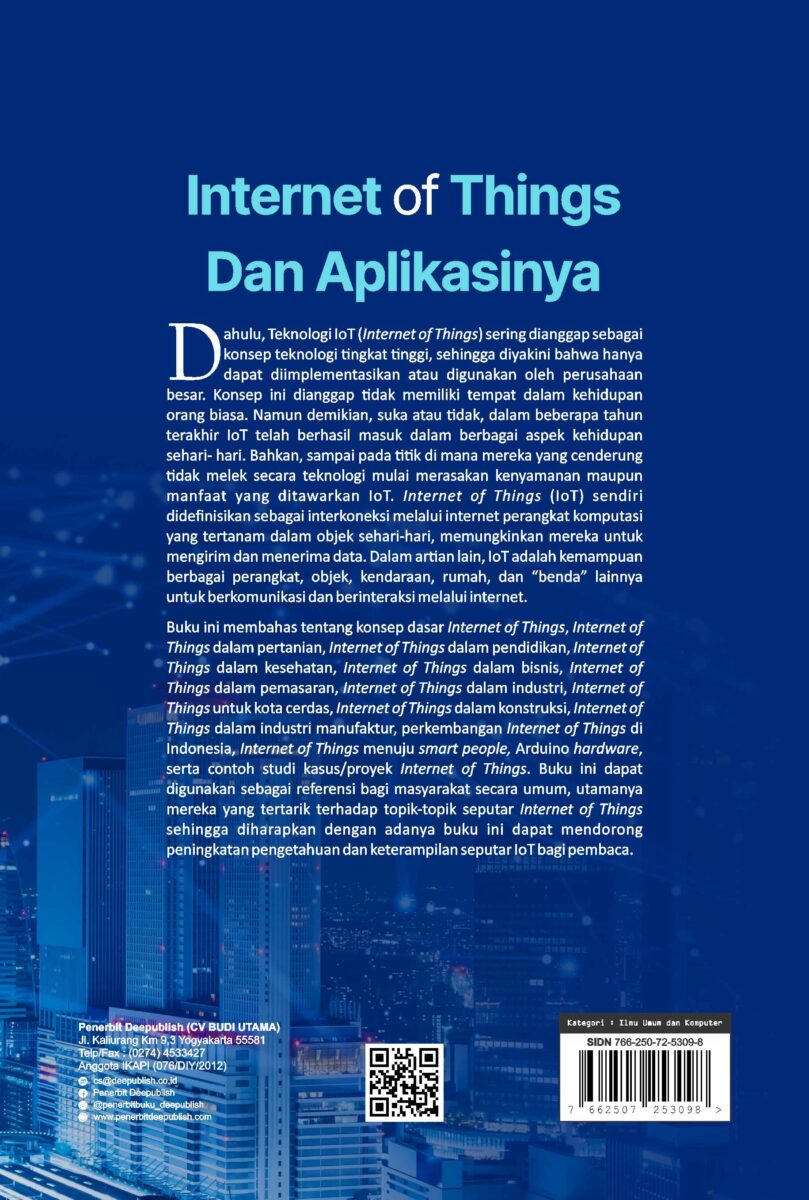 Buku Internet Of Things dan Aplikasinya - Deepublish Store