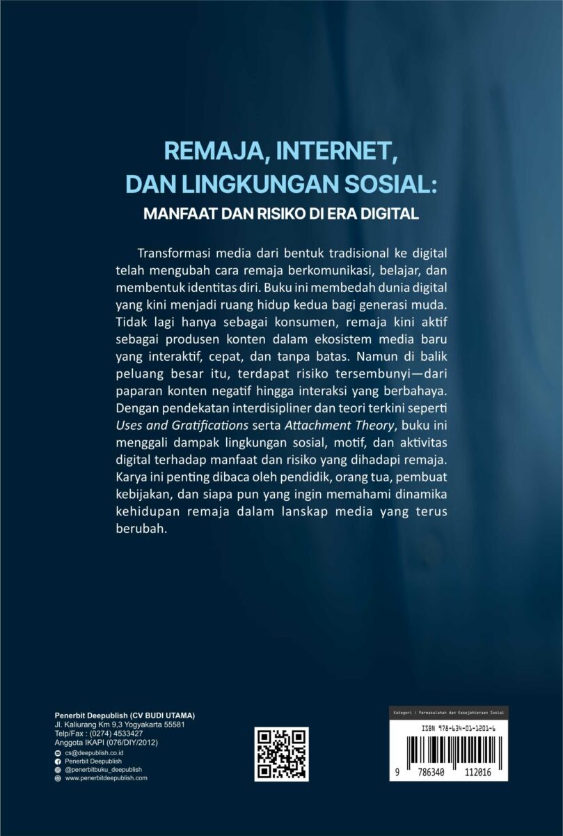 Buku Remaja, Internet, dan Lingkungan Sosial - Deepublish Store