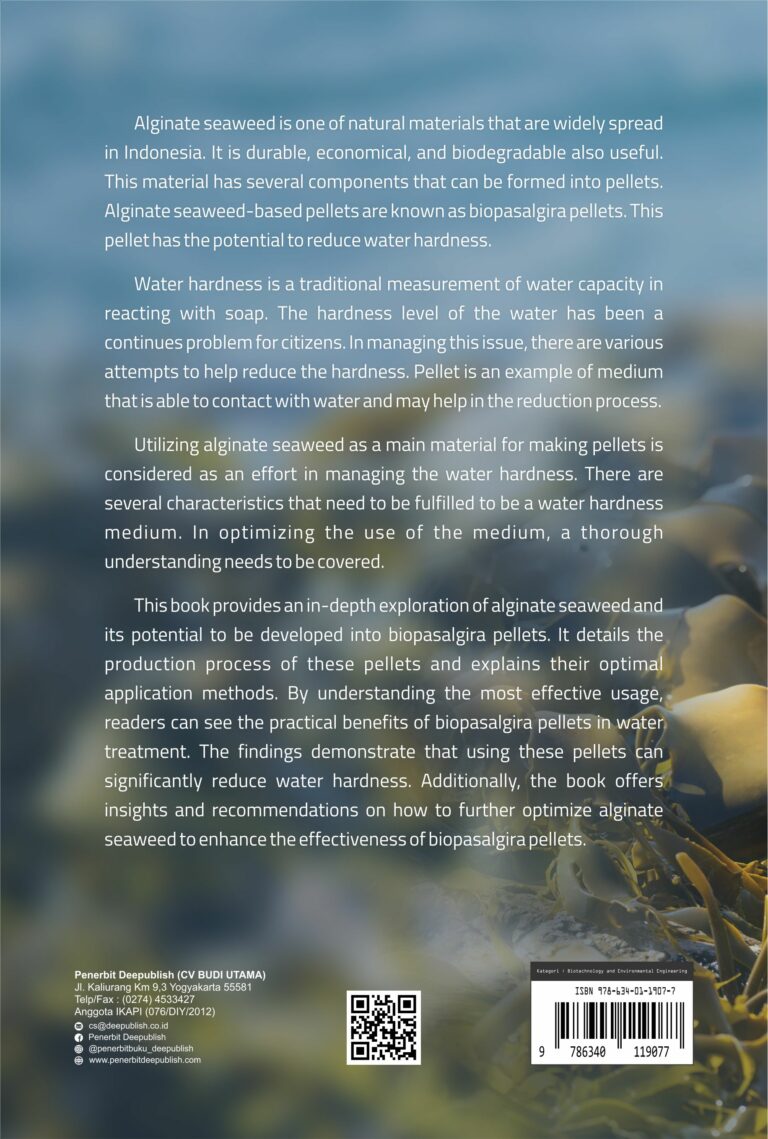 Buku Alginate Seaweed-Based Pellets For Reducing Water - Deepublish Store